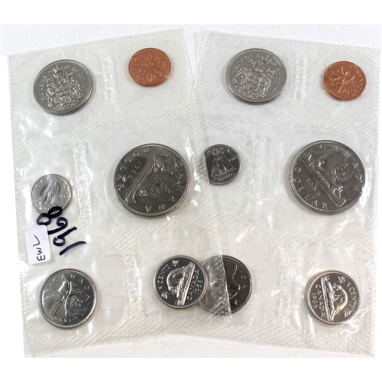 1968 Canada Proof Like Sets - Extra Water Line & Regular Varieties ...