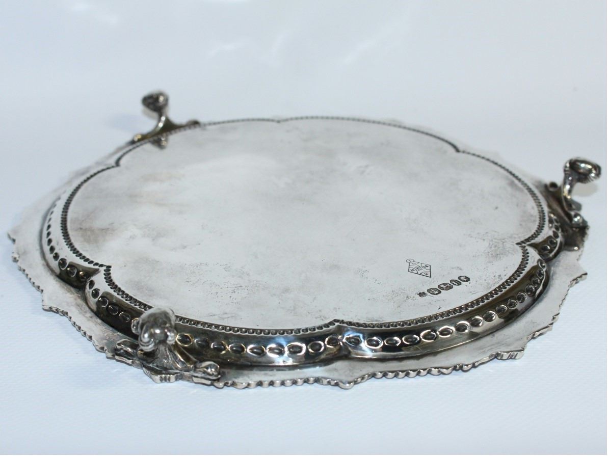 1862 Sheffield; Martin Hall & Co Sterling Silver Salver/Tray. This ...