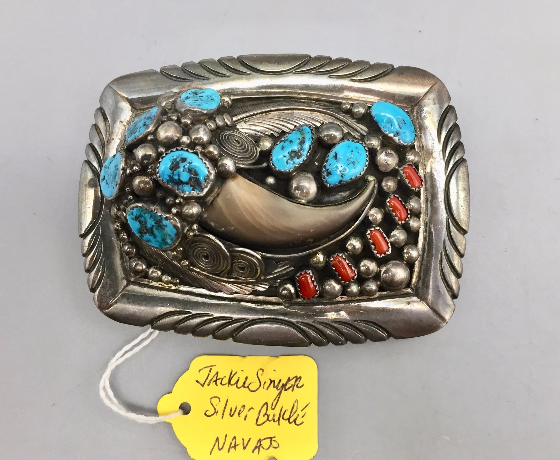 Vintage Handmade Belt Buckle - Jackie Singer