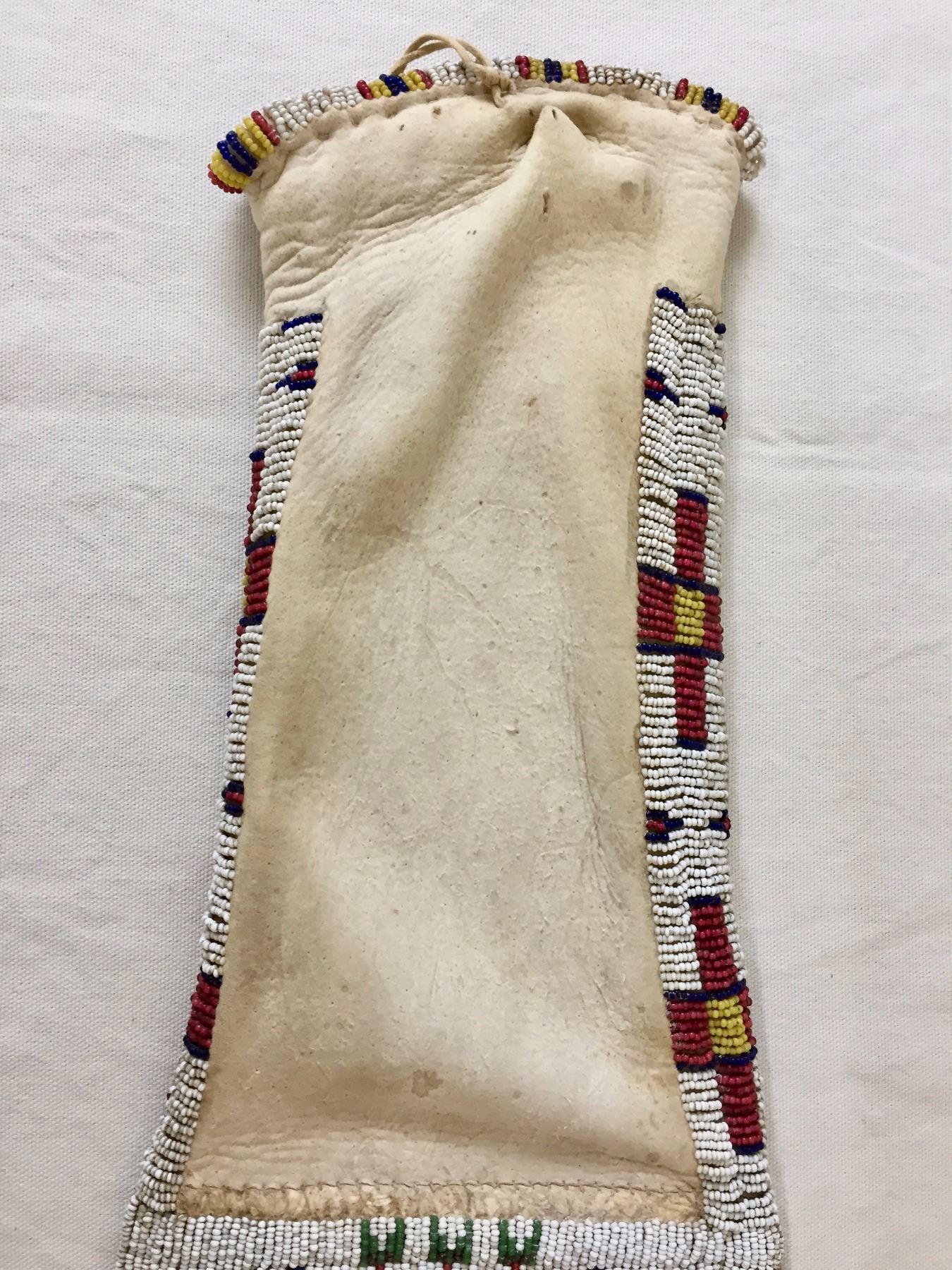 Sioux Beaded and Quilled Tobacco Pipe Bag