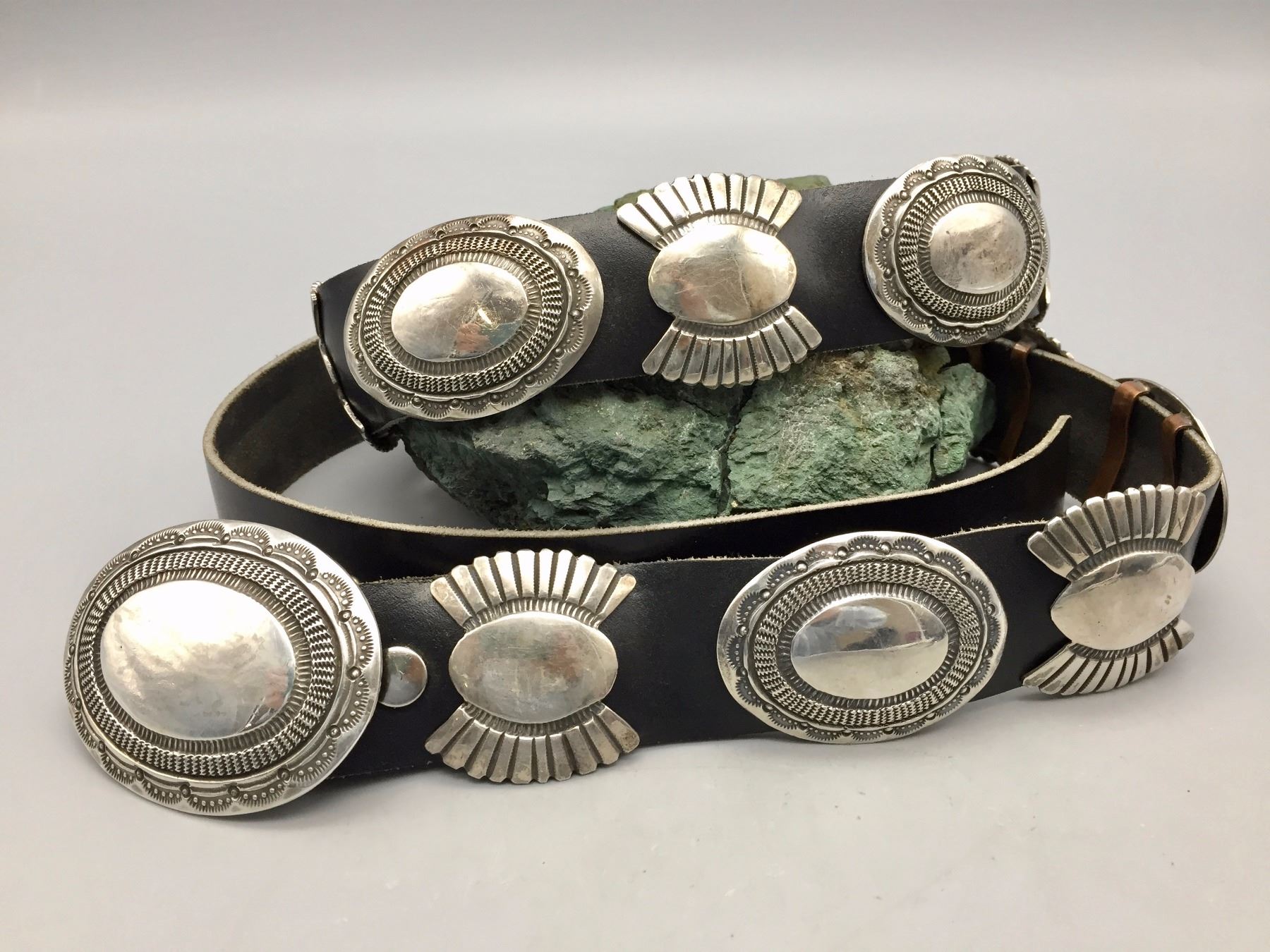 Sterling Silver Concho Belt