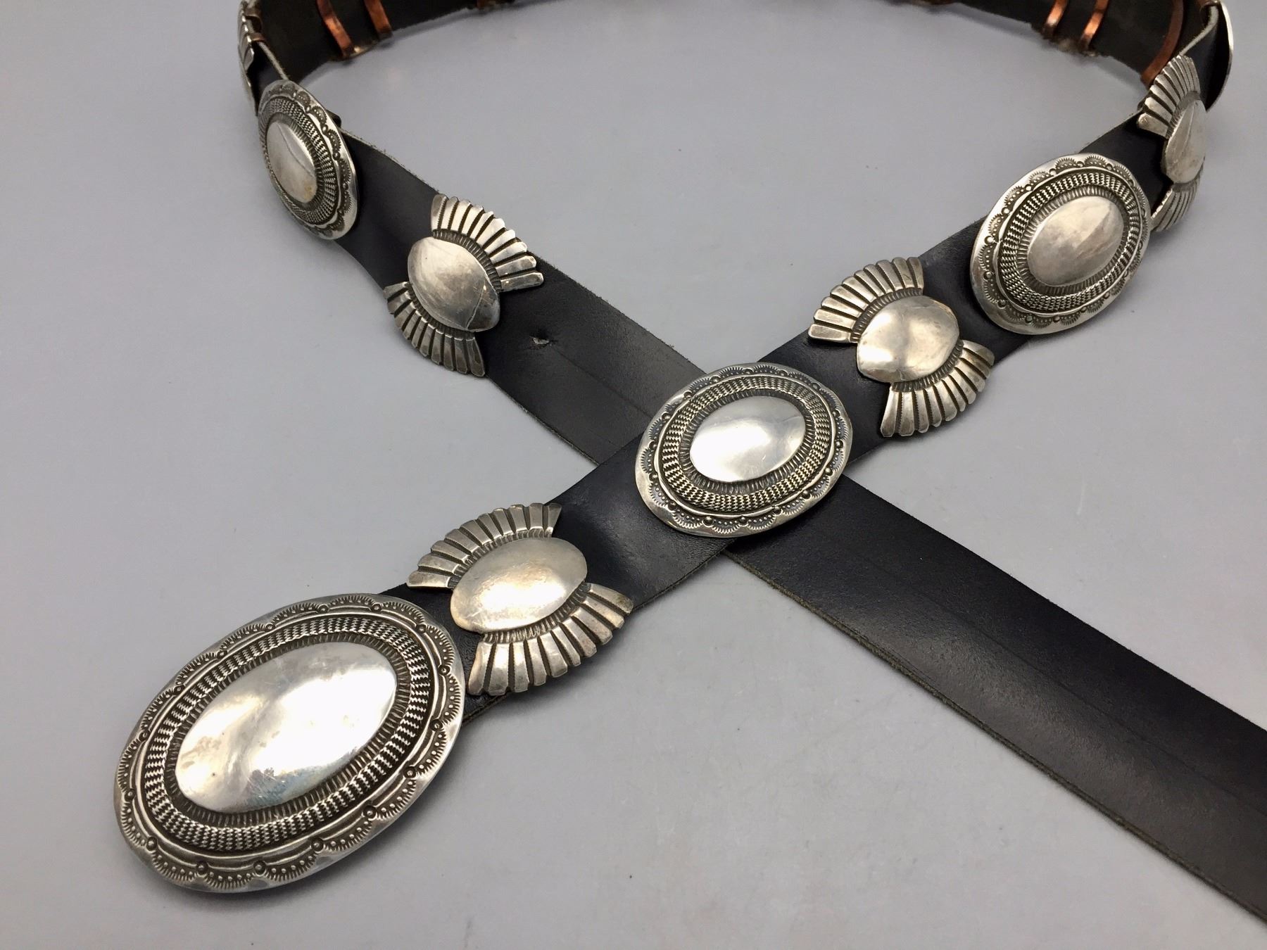 Sterling Silver Concho Belt