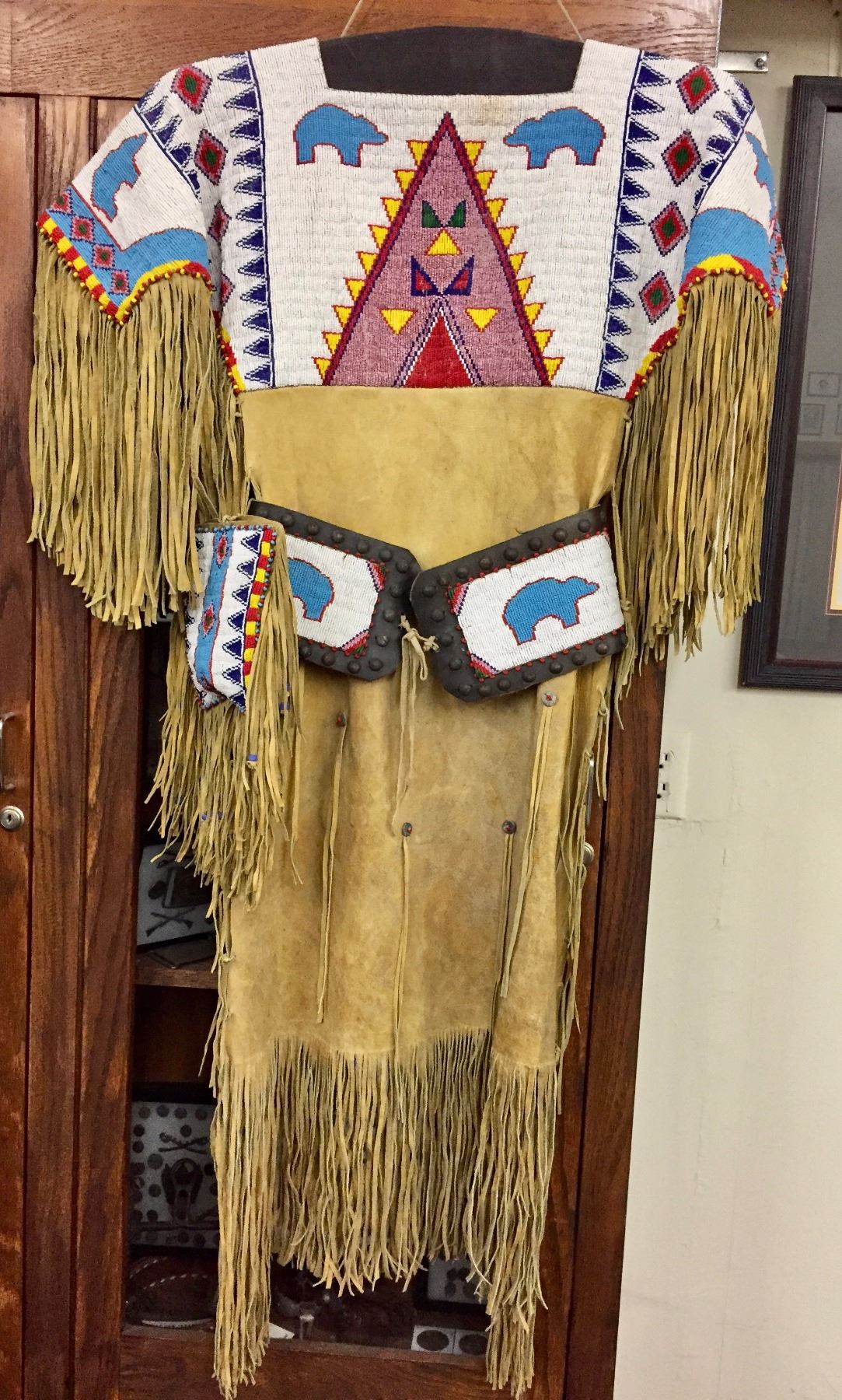 Sioux Beaded Dress and Accessories