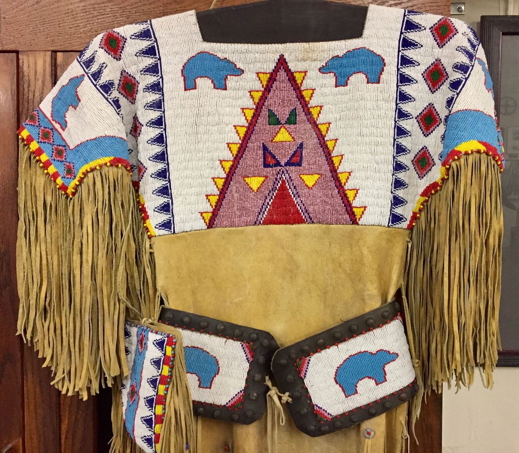 Sioux Beaded Dress and Accessories