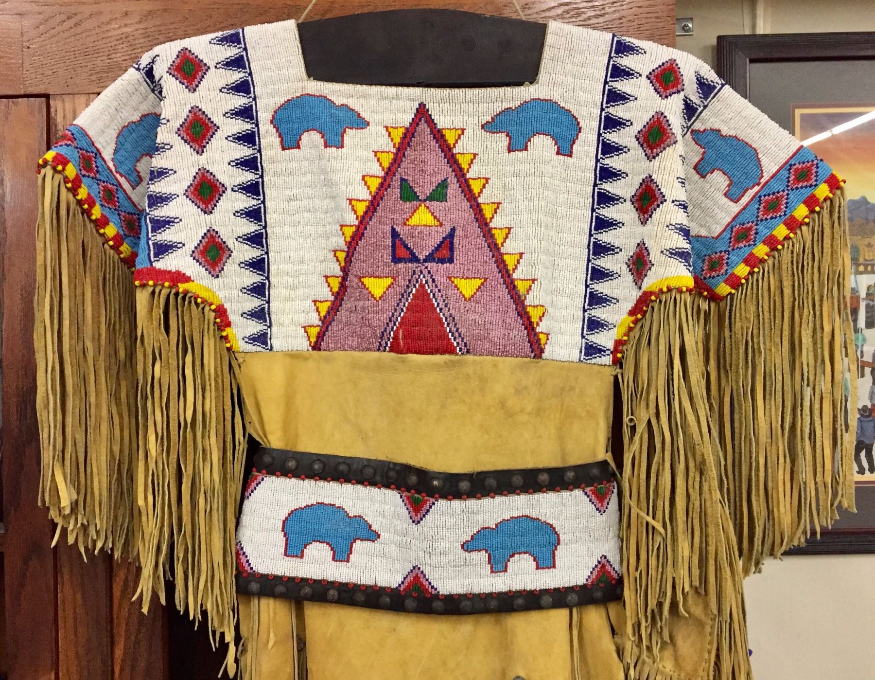 Sioux Beaded Dress and Accessories