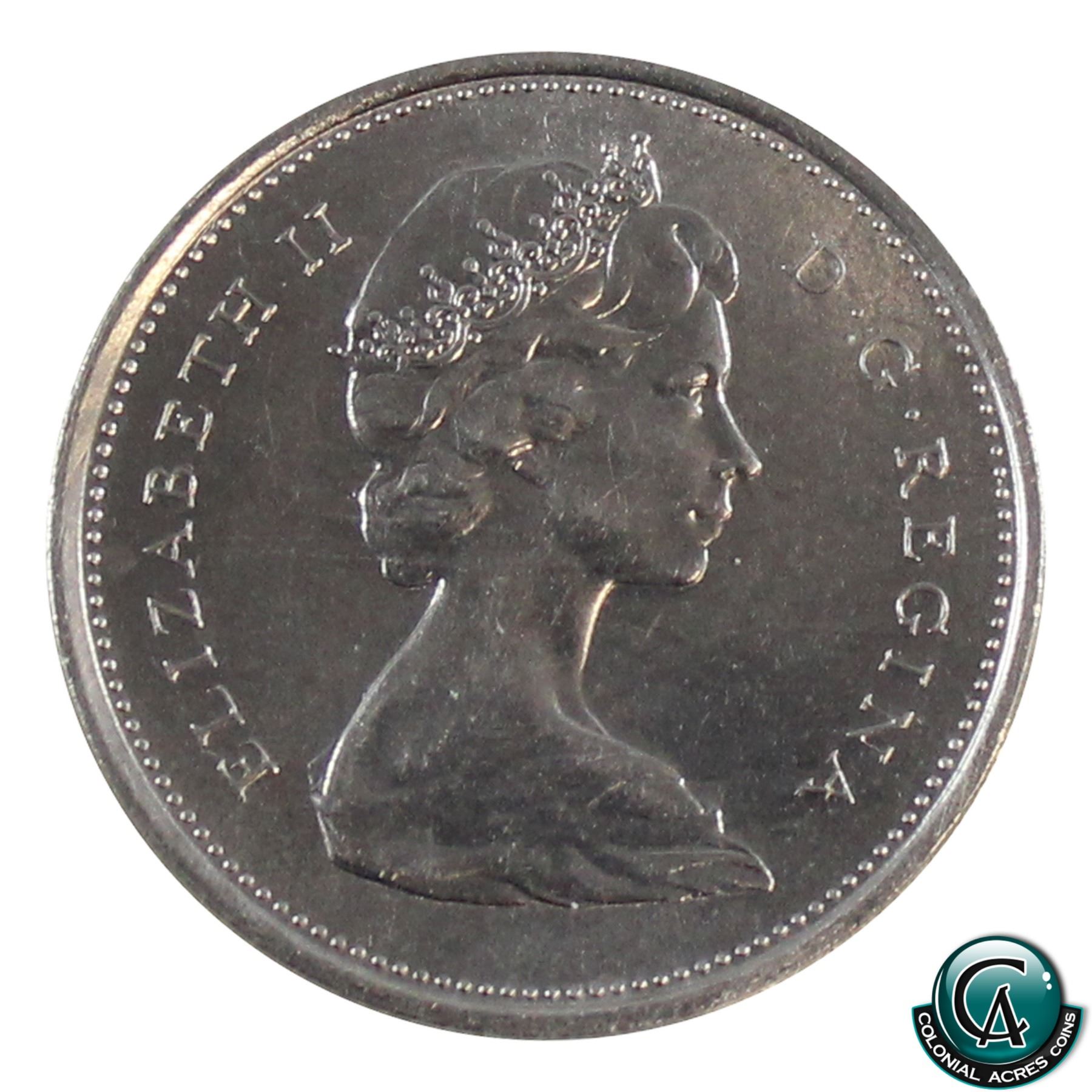 25-cent 1973 Large Bust ICCS Certified MS-63. A rare coin in Mint state ...