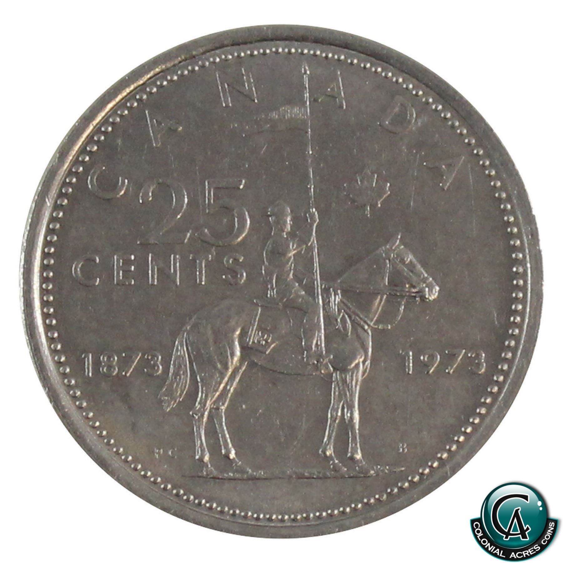 25-cent 1973 Large Bust, ICCS Certified MS-62.