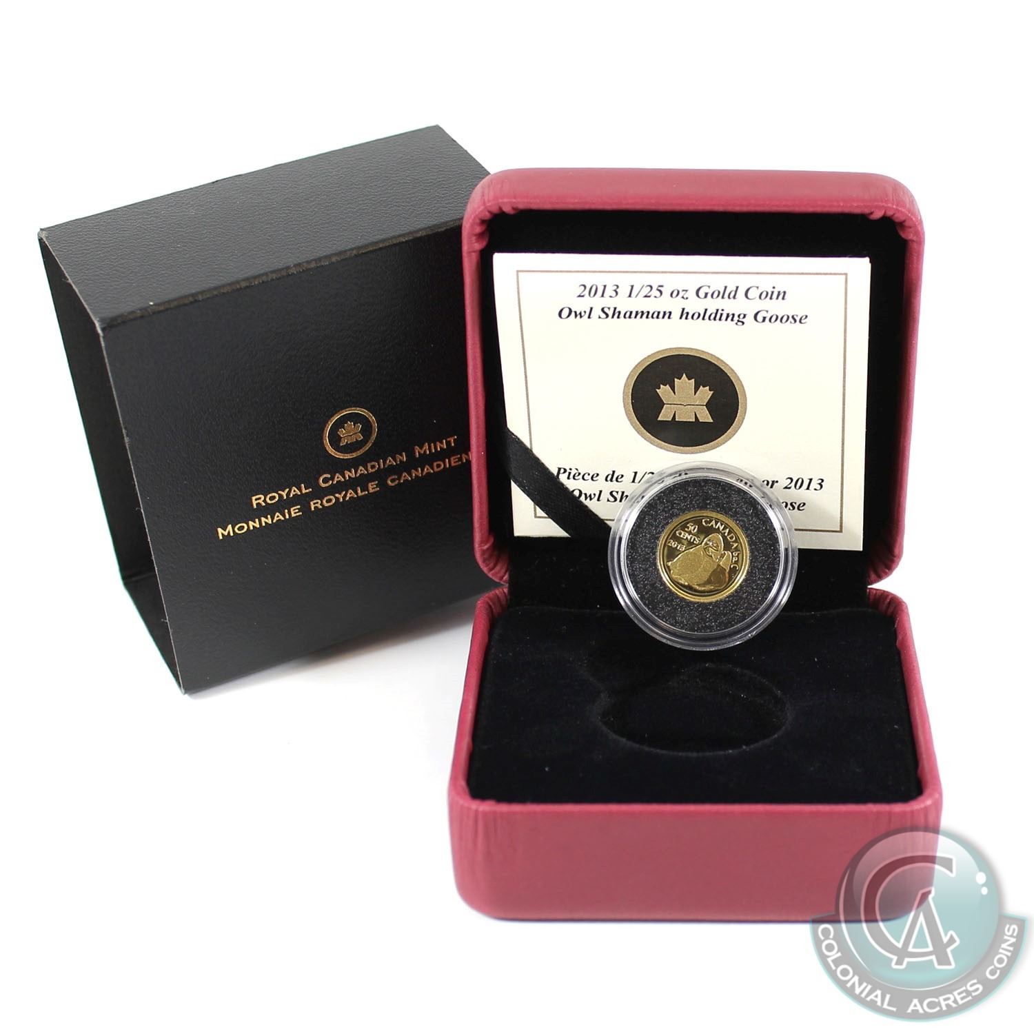 2013 Canada 50-cent Inuit Art - Owl Shaman Holding Goose 1/25oz. Gold ...