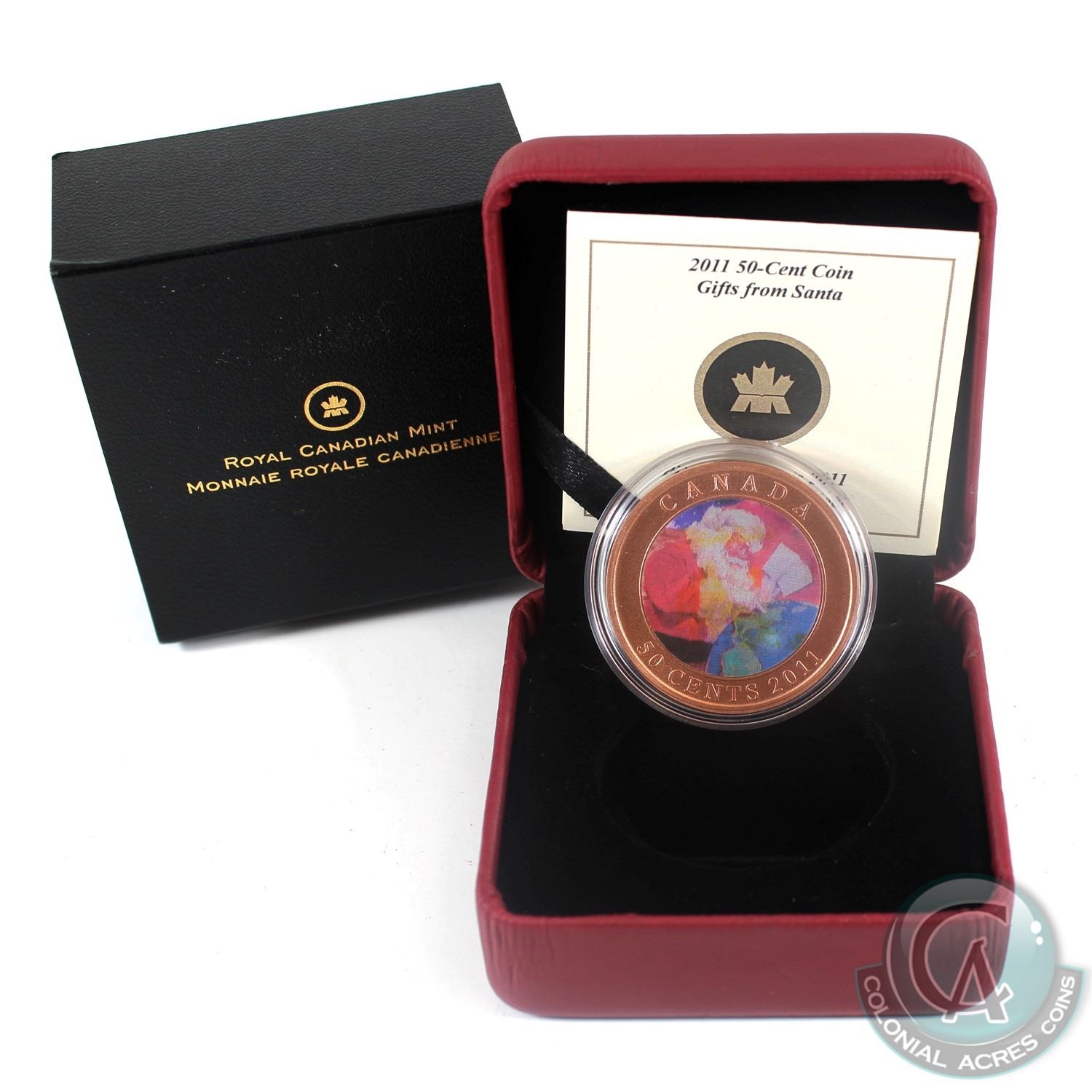 2011 Canada 50-cent Gifts From Santa Lenticular Coin.