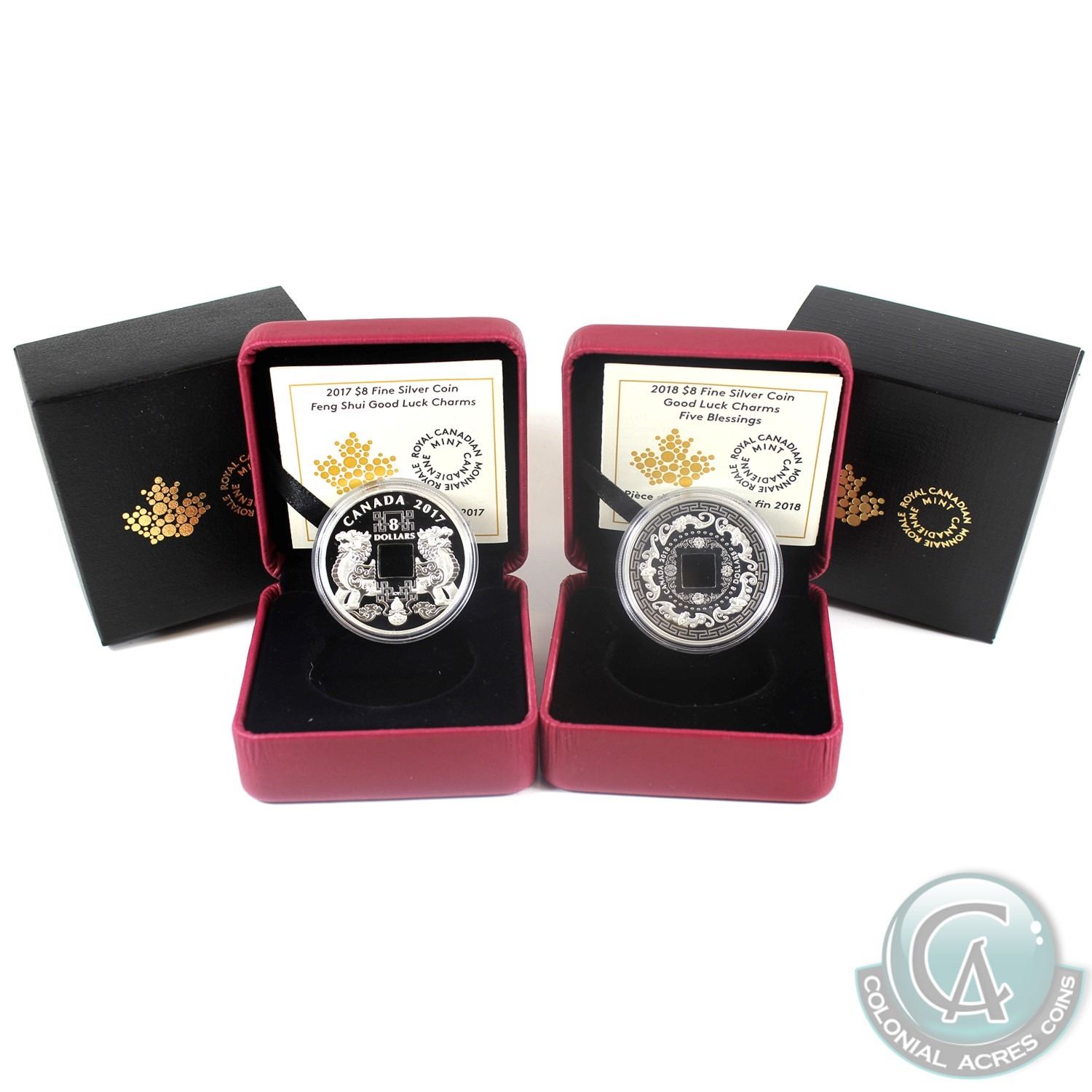 2017 Canada $8 Feng Shui Good Luck Charms & 2018 $8 Good Luck Charms ...
