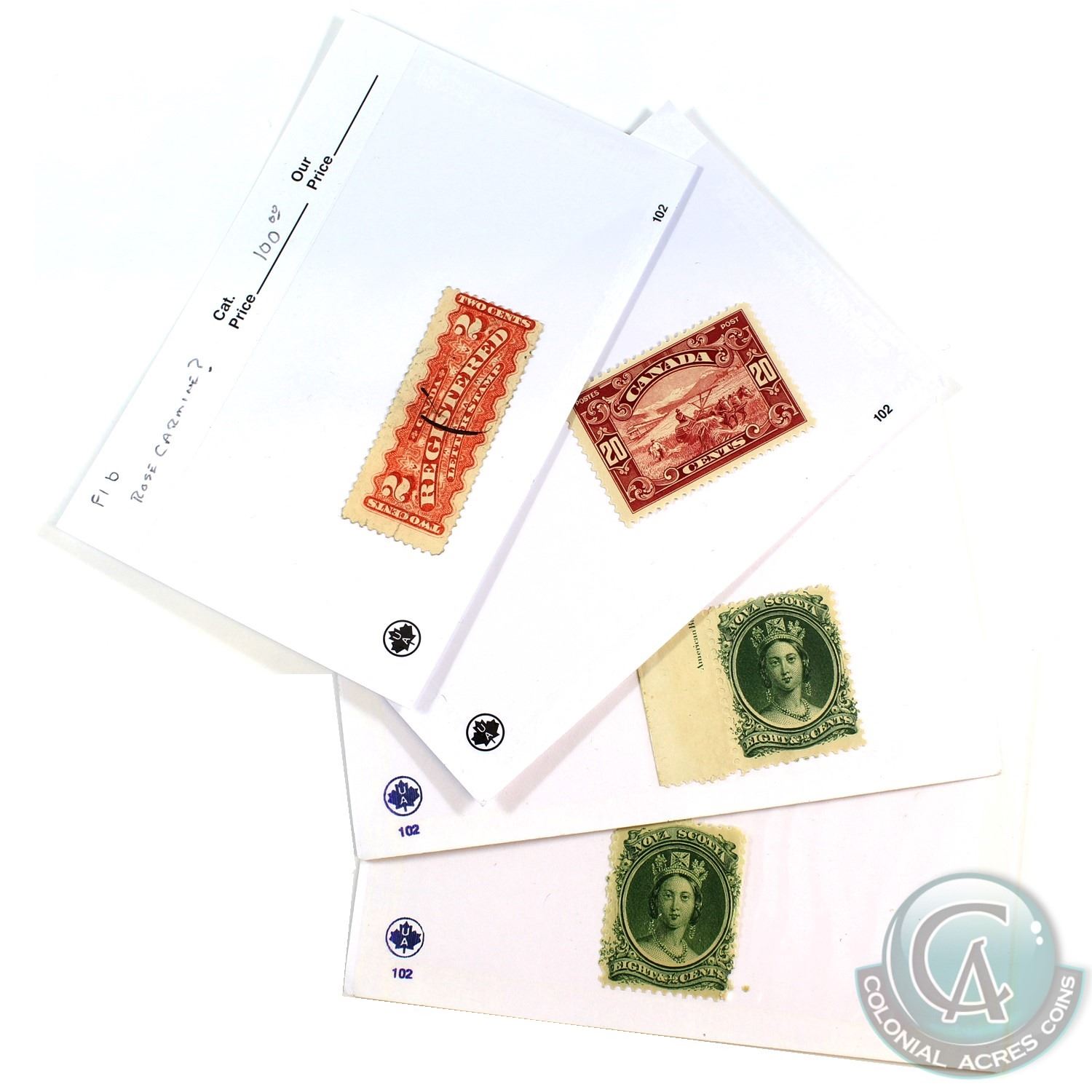 Estate Lot: Canada 1860-1929 Stamp Collection. You will receive 2x 1860 ...