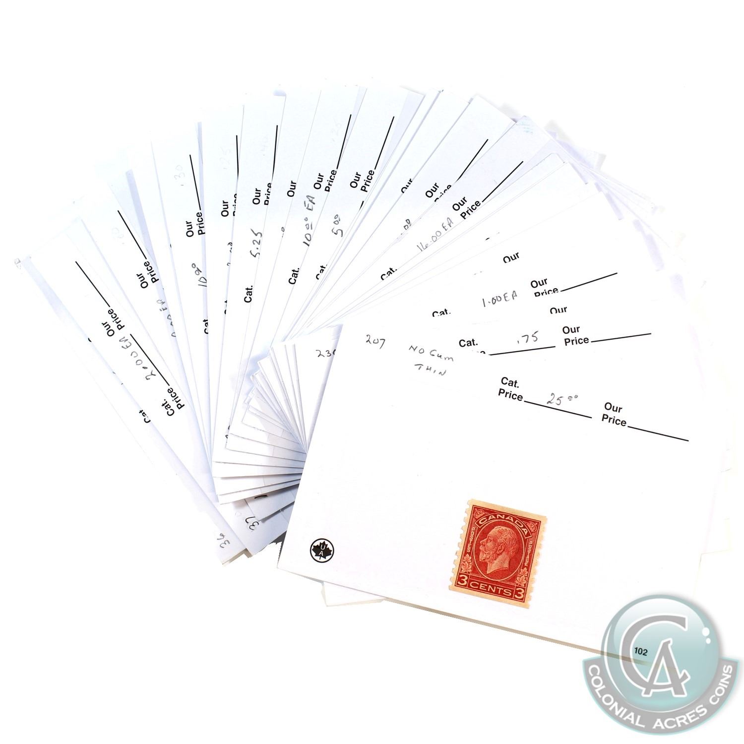 Group lot of Canada Stamps: Lot contains the following Canada stamps ...