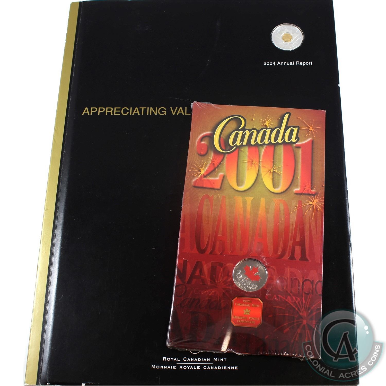 2001 Canada 25-cent Canada Day coloured coin & 2004 Canada Gold Plated ... 2001 Canada 25-cent Canada Day coloured coin & 2004 Canada Gold Plated ...