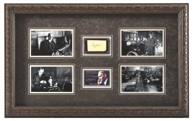 Henry Ford Autograph & Photo Presentation Framed