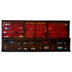 Large Country Store Wall Unit Display Case