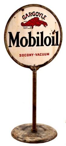 Mobiloil Gargoyle Lollipop Sign