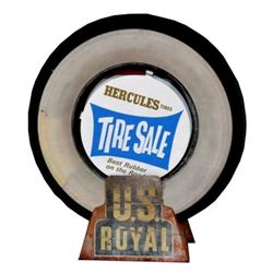U.S. Royal Advertising Tire Display