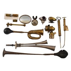 Collection of Vintage Brass Automotive Parts