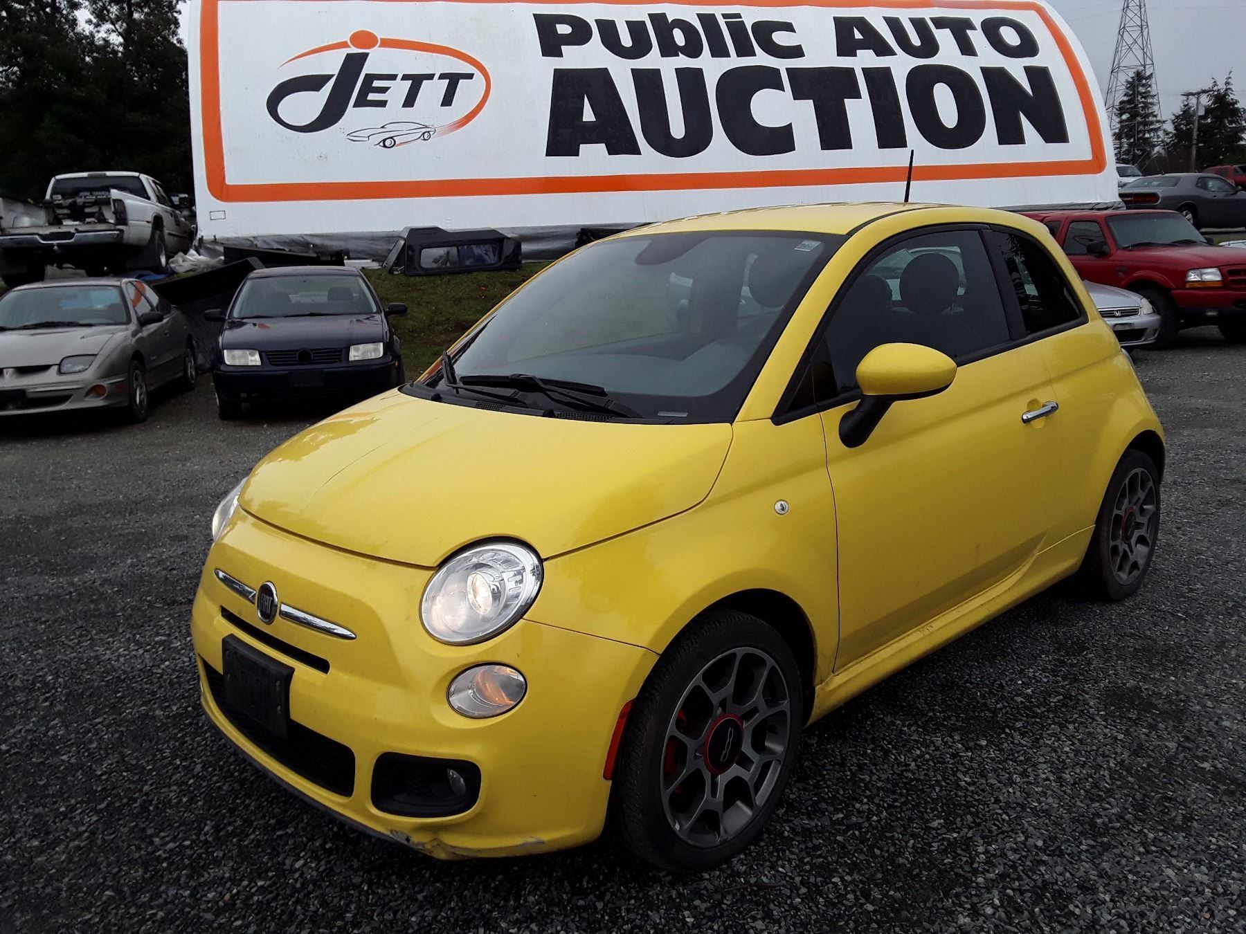 C1 -- 2014 Fiat 500 , Yellow , 96094 KM's