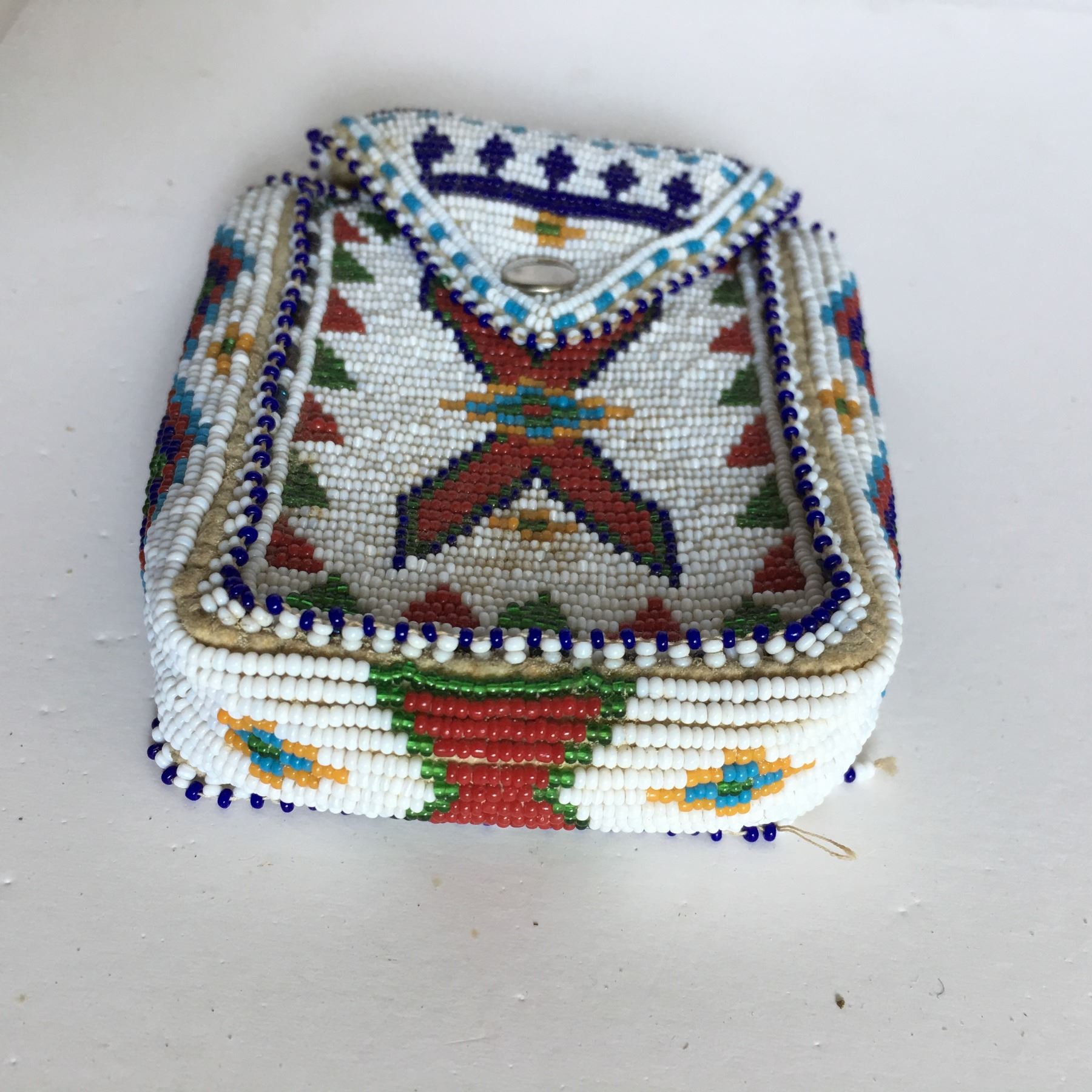 Card or Cigarette Holder Beaded with Snap