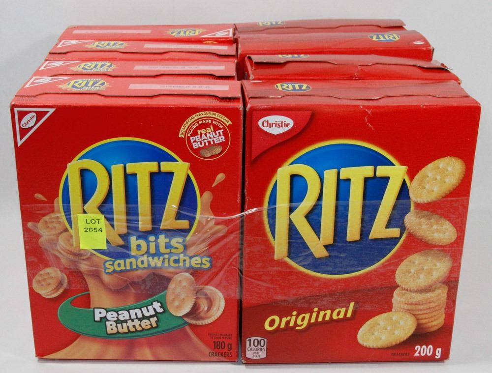 8 BOXES OF ASSORTED RITZ CRACKERS