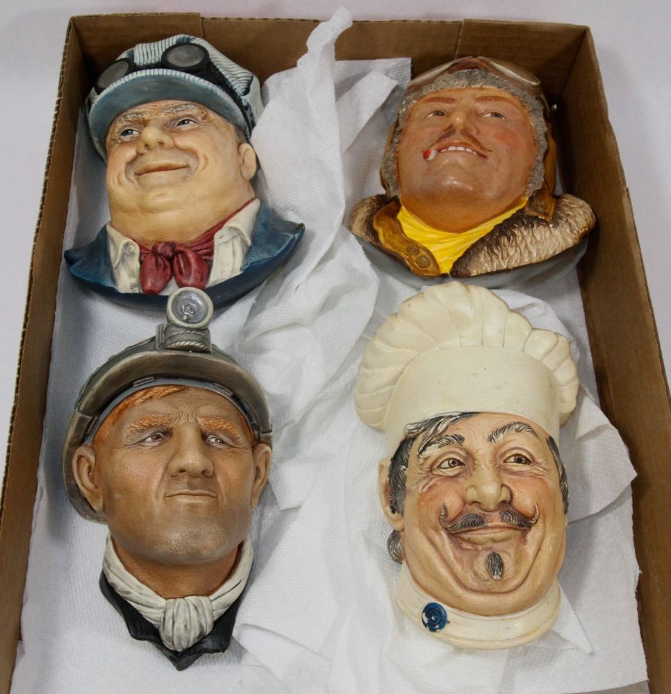 BOSSONS HEAD CHALKWARE COLLECTION. - Kastner Auctions