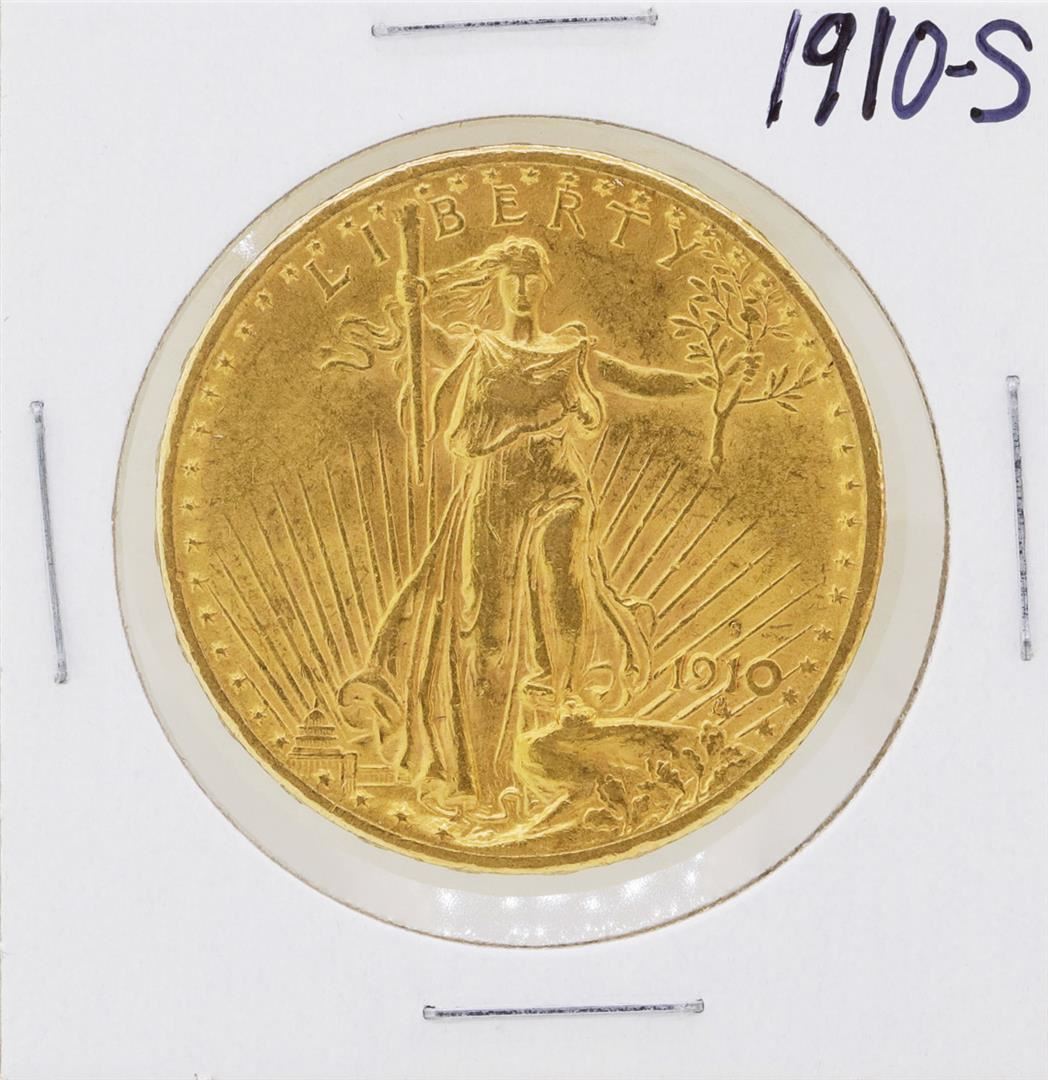 1910 S 20 St Gaudens Double Eagle Gold Coin BK Auctions 1910-s-20-st-gaudens-double-eagle-gold-coin-bk-auctions