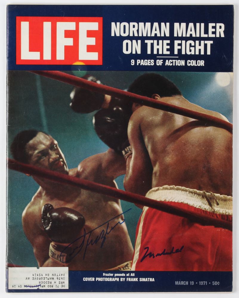 Muhammad Ali Joe Frazier Signed 1971 Life Magazine (JSA ALOA)