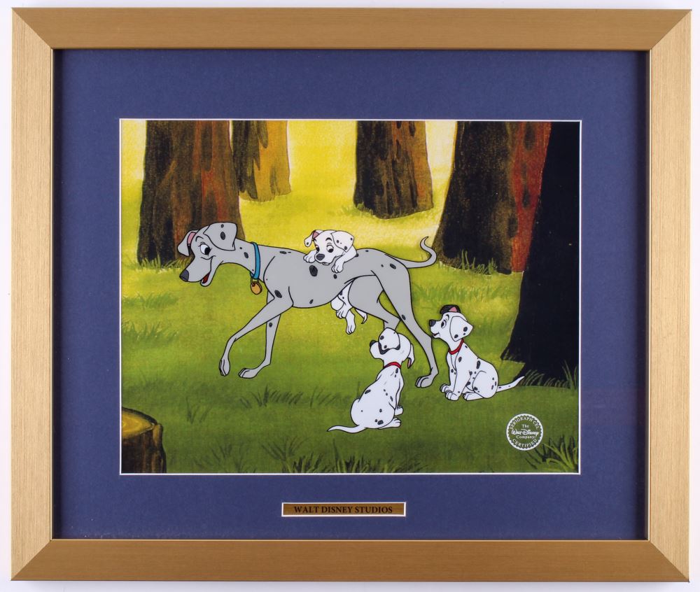 Walt Disney's "101 Dalmatians" 16x19 Custom Framed Animation Serigraph ...