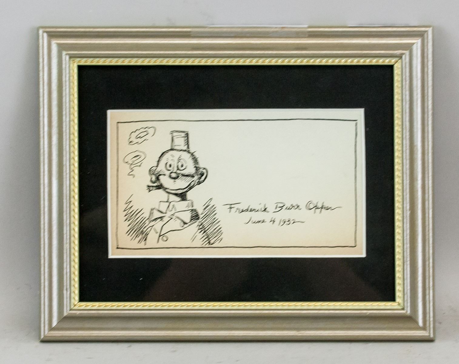 US Pop Art Ink Paper Signed Frederick Burr Opper