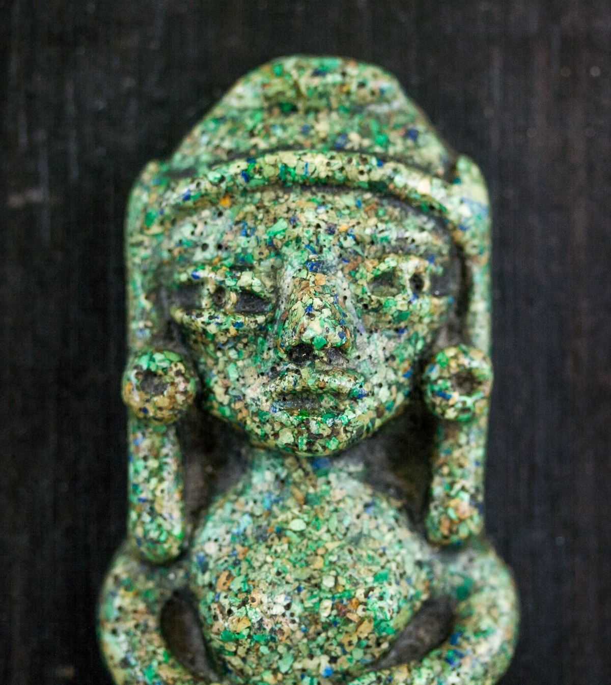 Mexican Stone Carved Figure Decoration