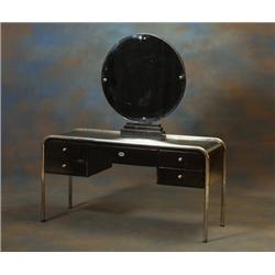 Dressing table, C1930, chrome steel frame