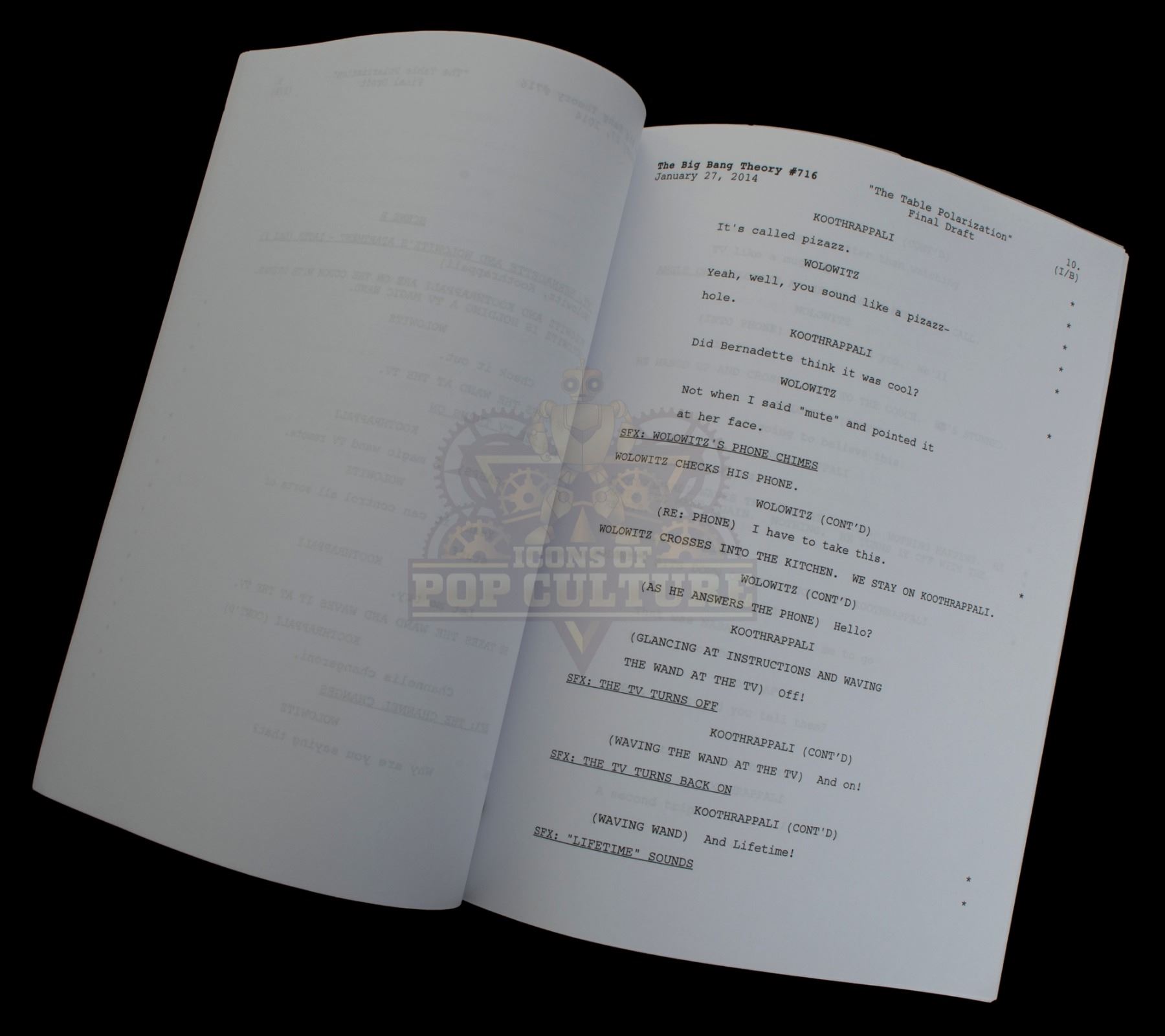 The Big Bang Theory (TV) - Production Script - 1014