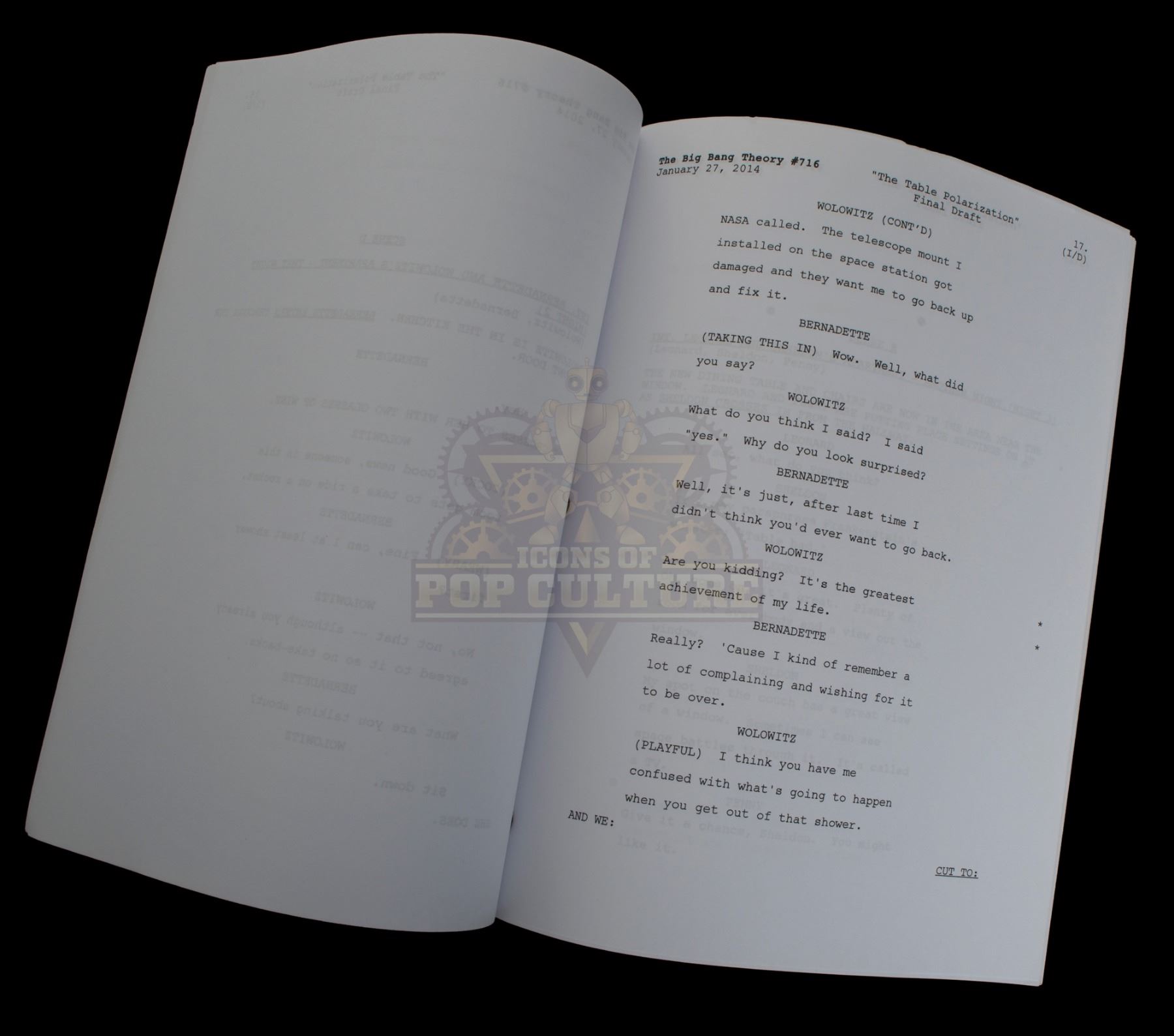 The Big Bang Theory (TV) - Production Script - 1014