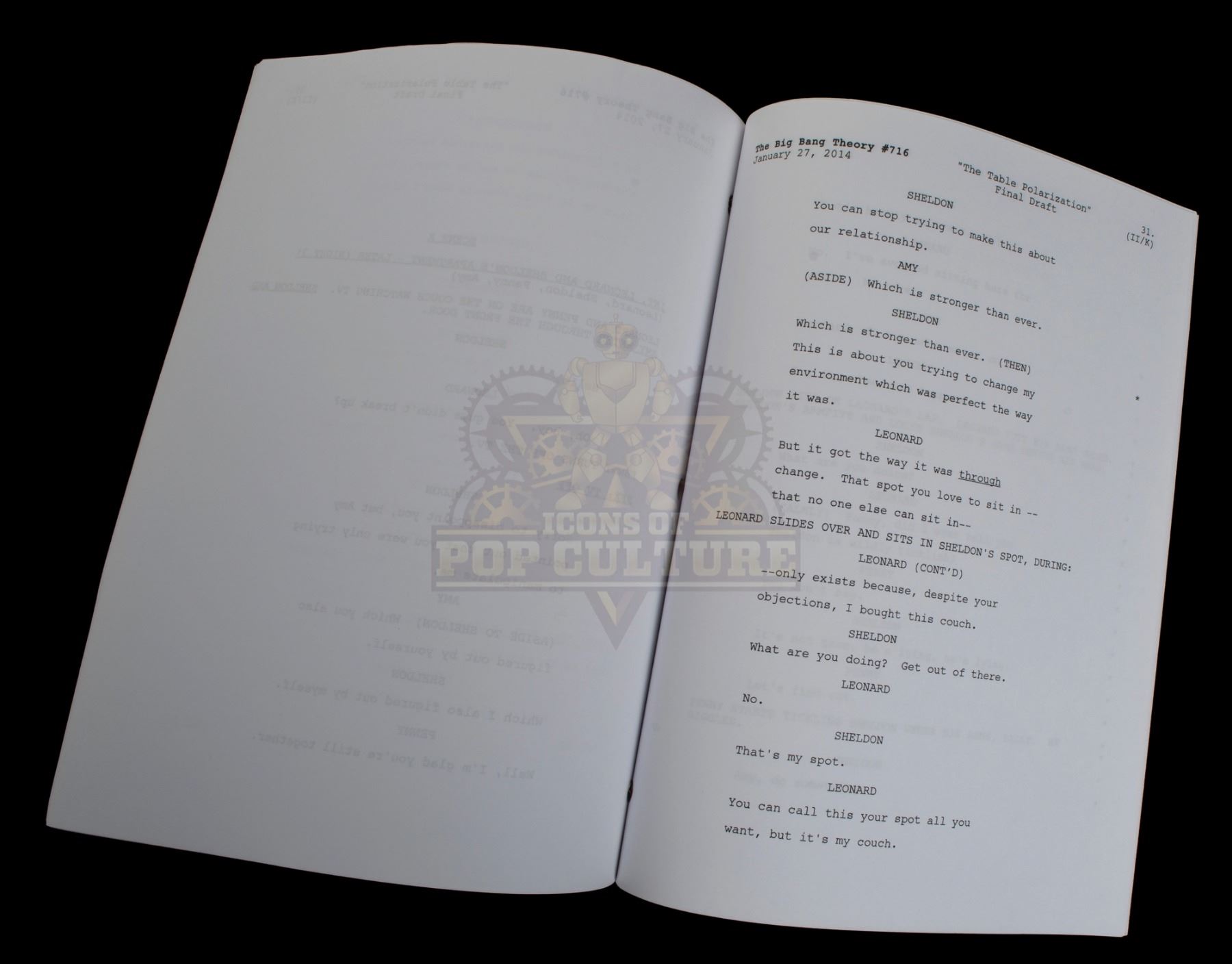 The Big Bang Theory (TV) - Production Script - 1014
