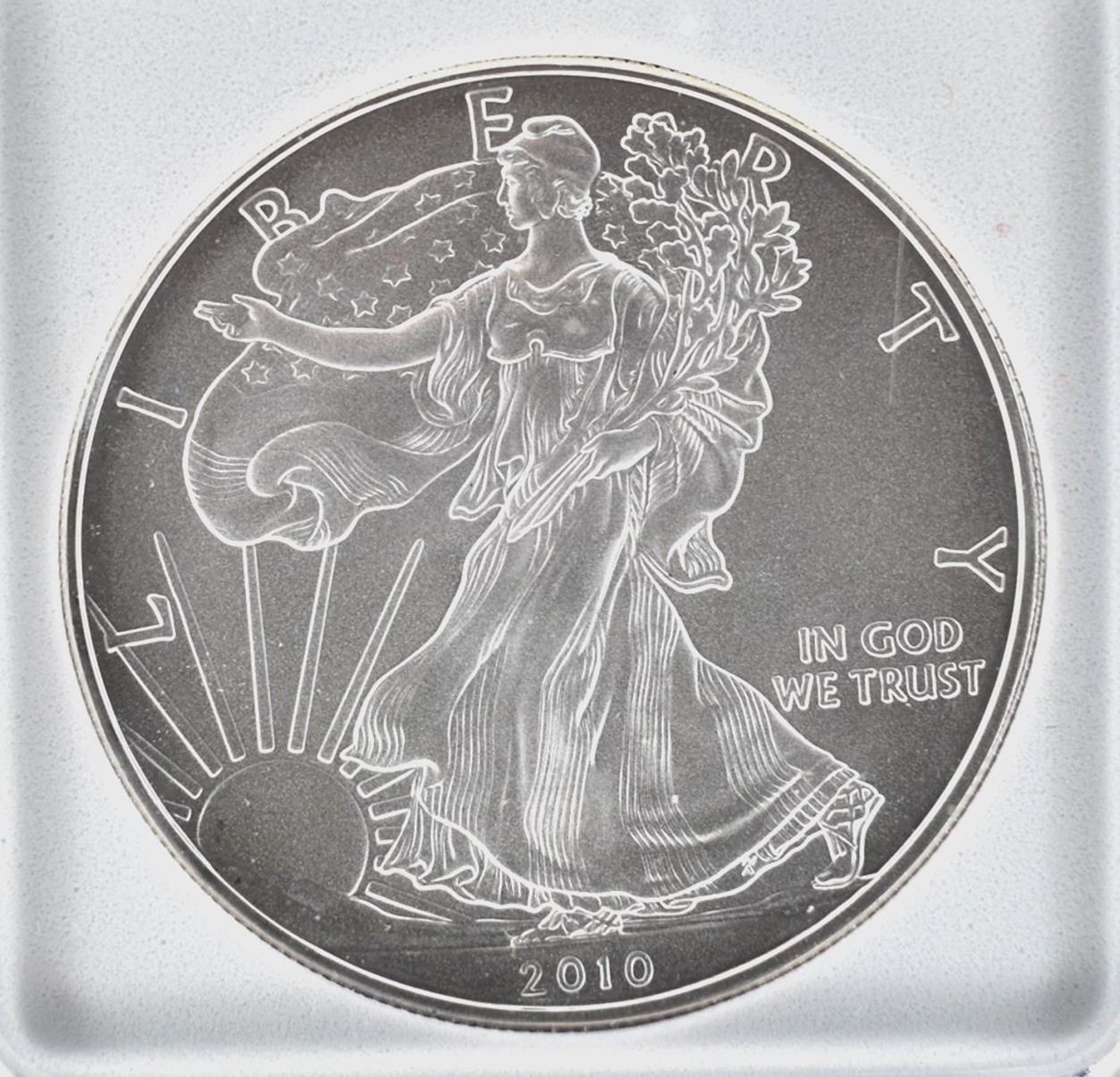 2010 AMERICAN SILVER EAGLE WHSG PERFECT GEM BU