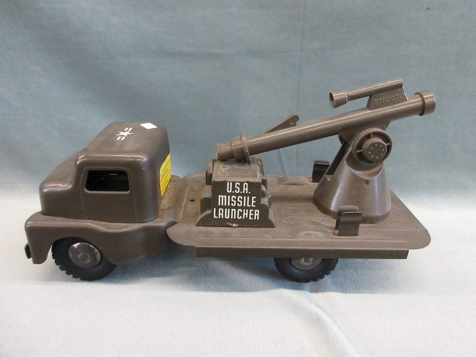 1950s Pressed Steel Structo US Army Missile Truck