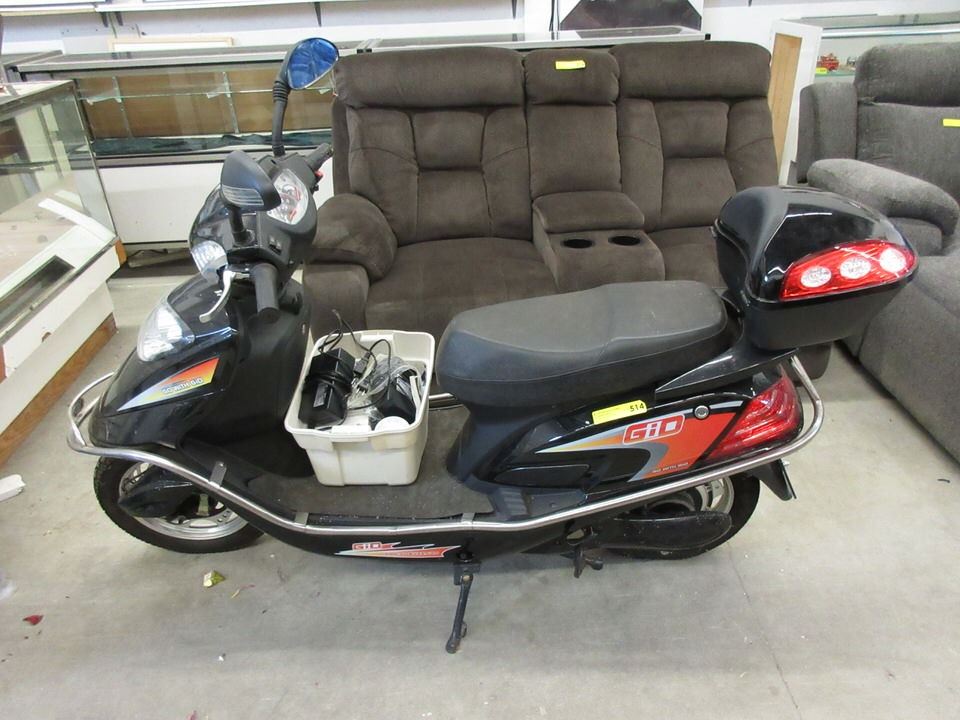 Electric Gio Motorcycle with Cover & Key