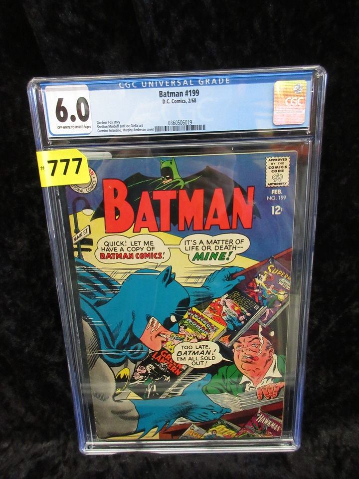 Graded 1968 "Batman #199" 12¢ DC Comic