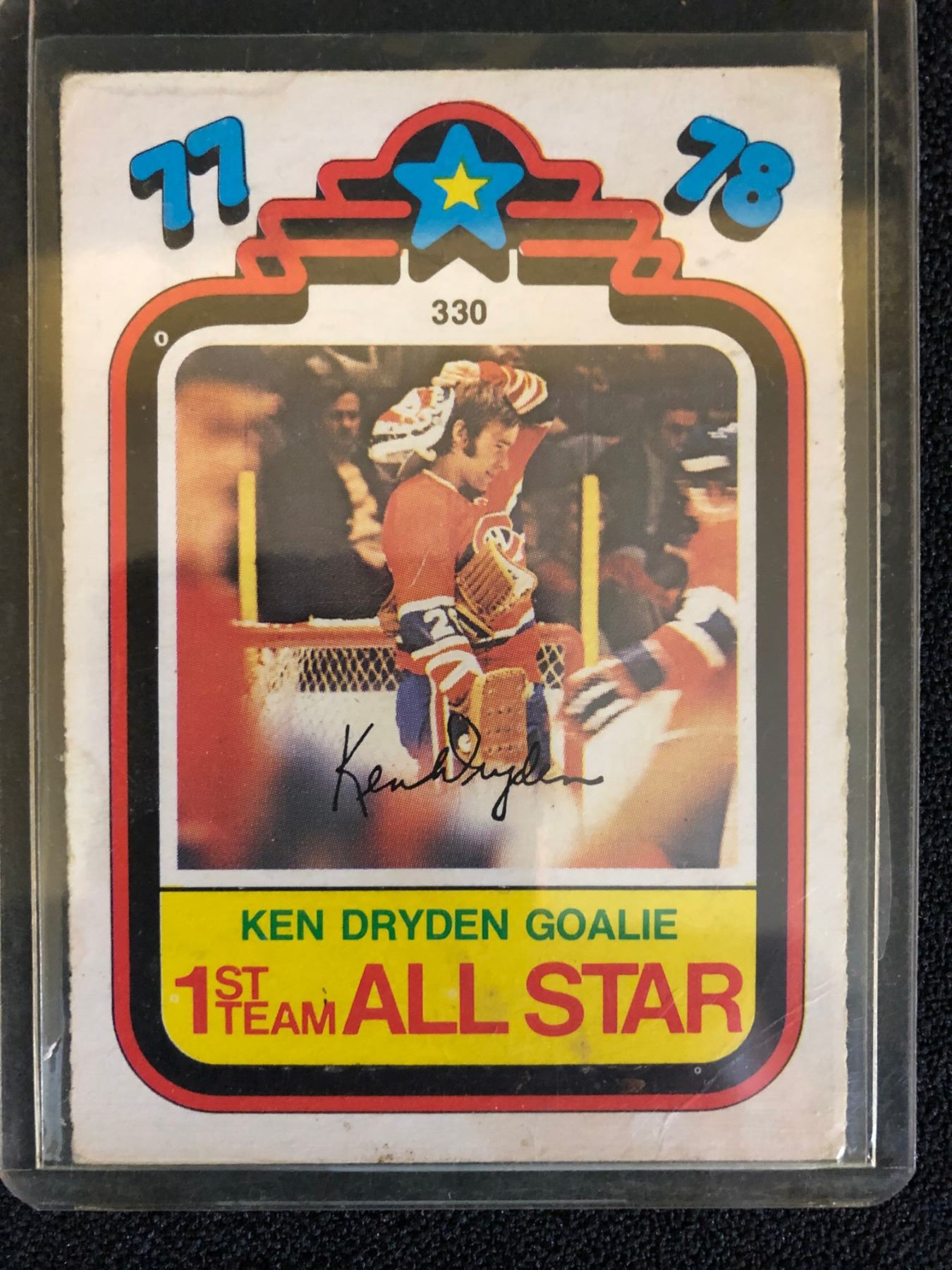1978-79 Ken Dryden OPC 1st Team All star Hockey Card - #330 - Montreal ...