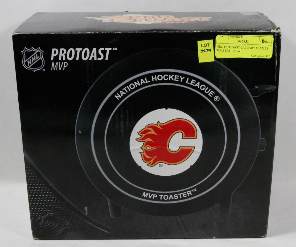 NHL PROTOAST CALGARY FLAMES TOASTER NEW