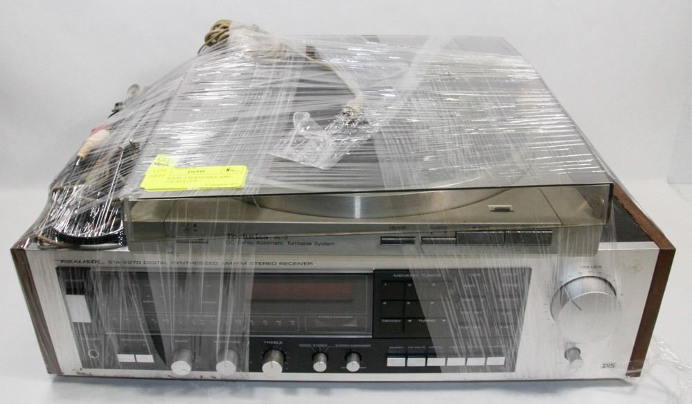TECHNICS SL-3 TURNTABLE AND REALISTIC STA-2270