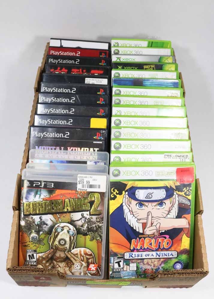 LOT OF XBOX 360, PLAYSTATION 2 & 3, AND PC GAMES