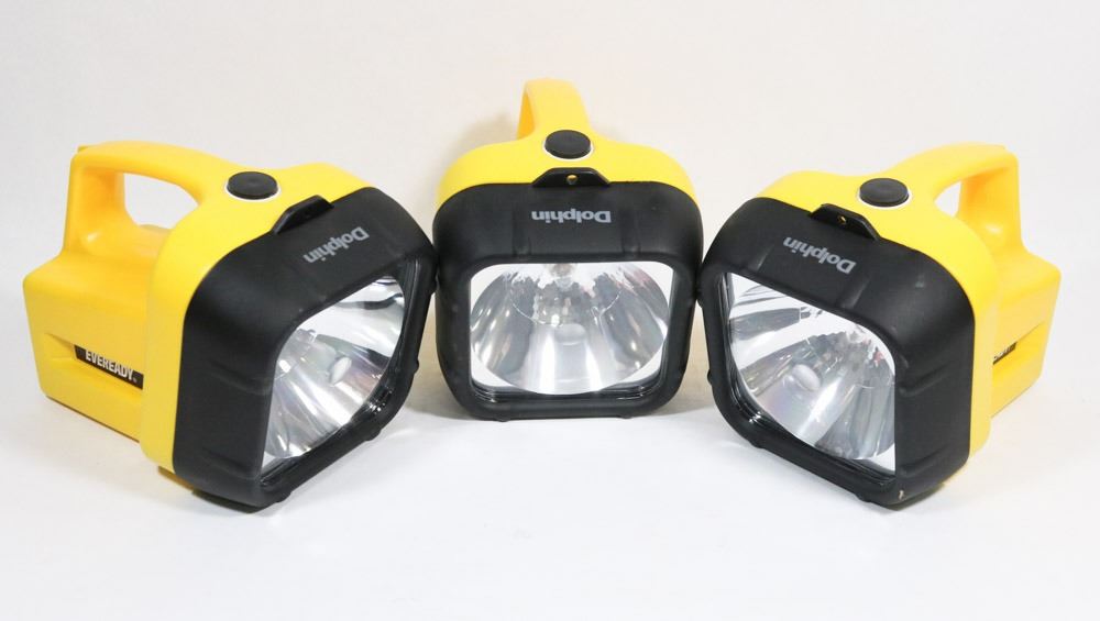 LOT OF 3 NEW EVEREADY DOLPHIN FLASHLIGHT