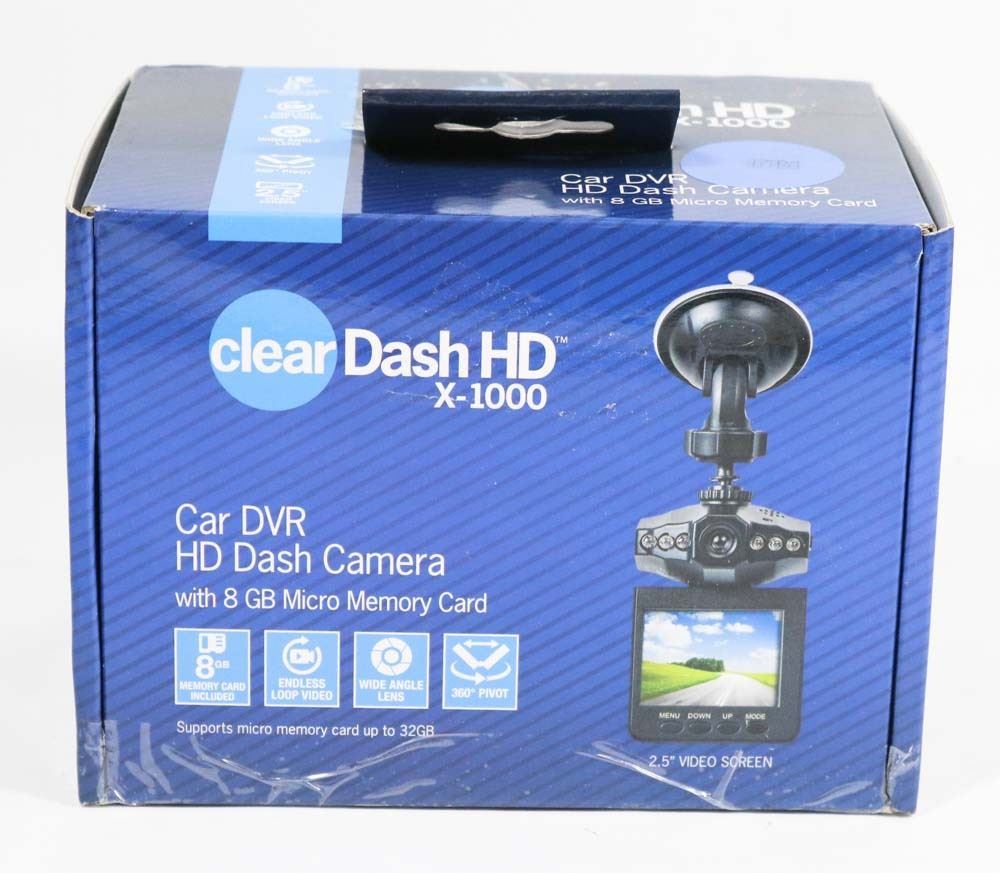 CLEAR DASH HD 1080P DASH CAMERA 8GB MEMORY