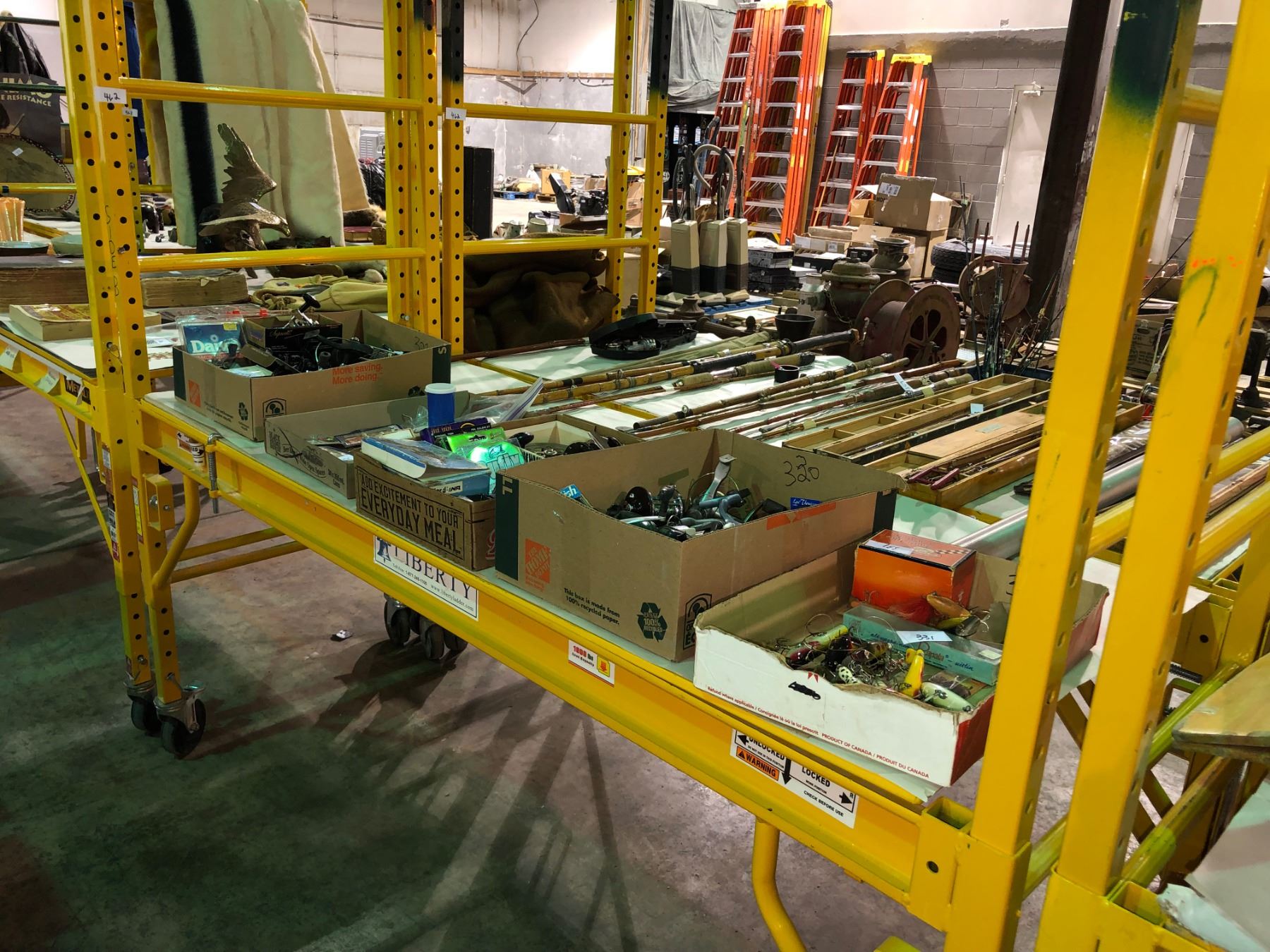 2 lots x (sets) Liberty commercial metaltech adjustable scaffold w ...