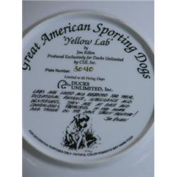 DUCKS UNLIMITED, Jim Killen, "Yellow Lab" Plate