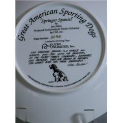 DUCKS UNLIMITED, Jim Killen, "Springer Spaniel" Plate