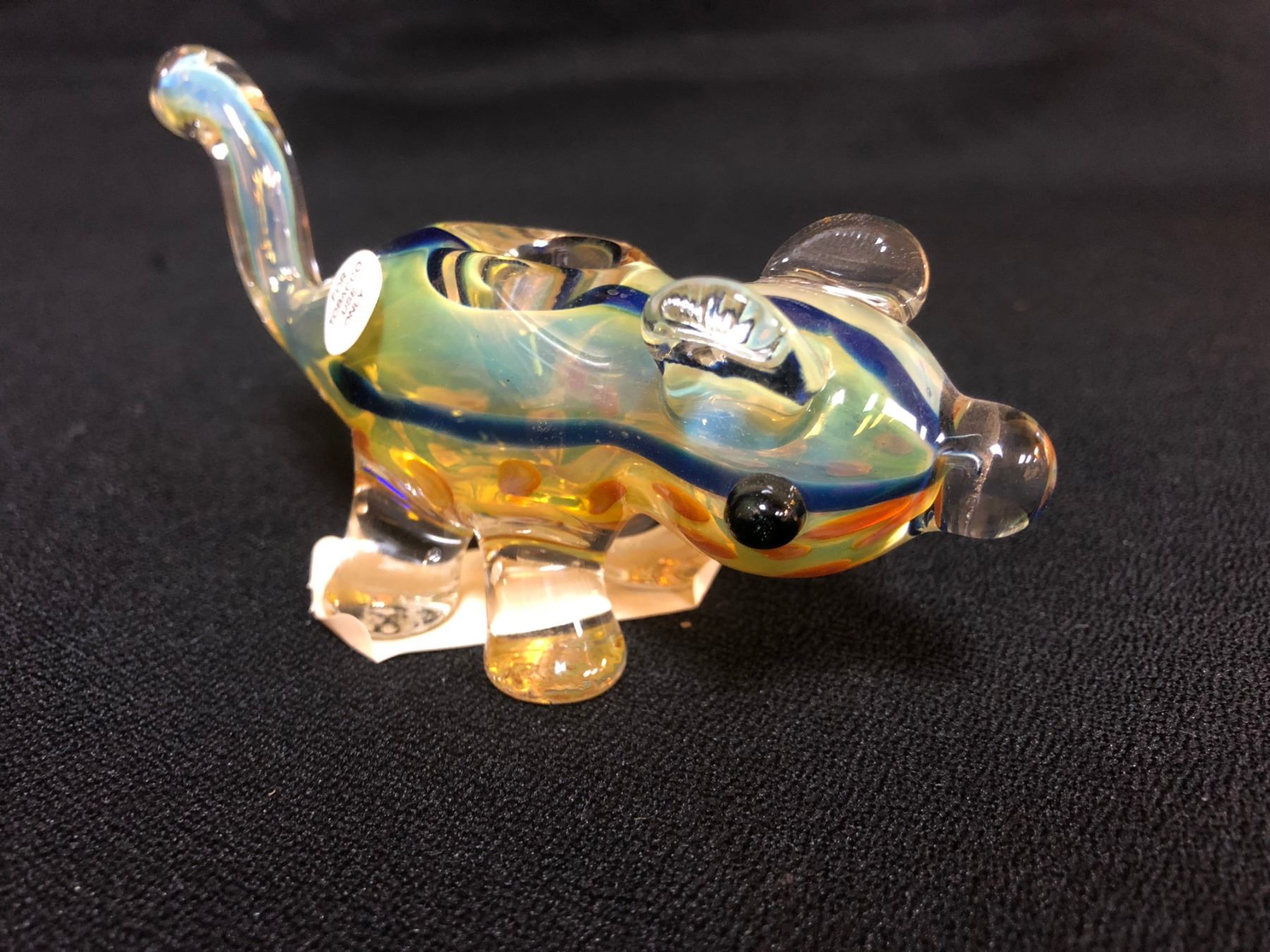 MOUSE BLOWN GLASS PIPE ART
