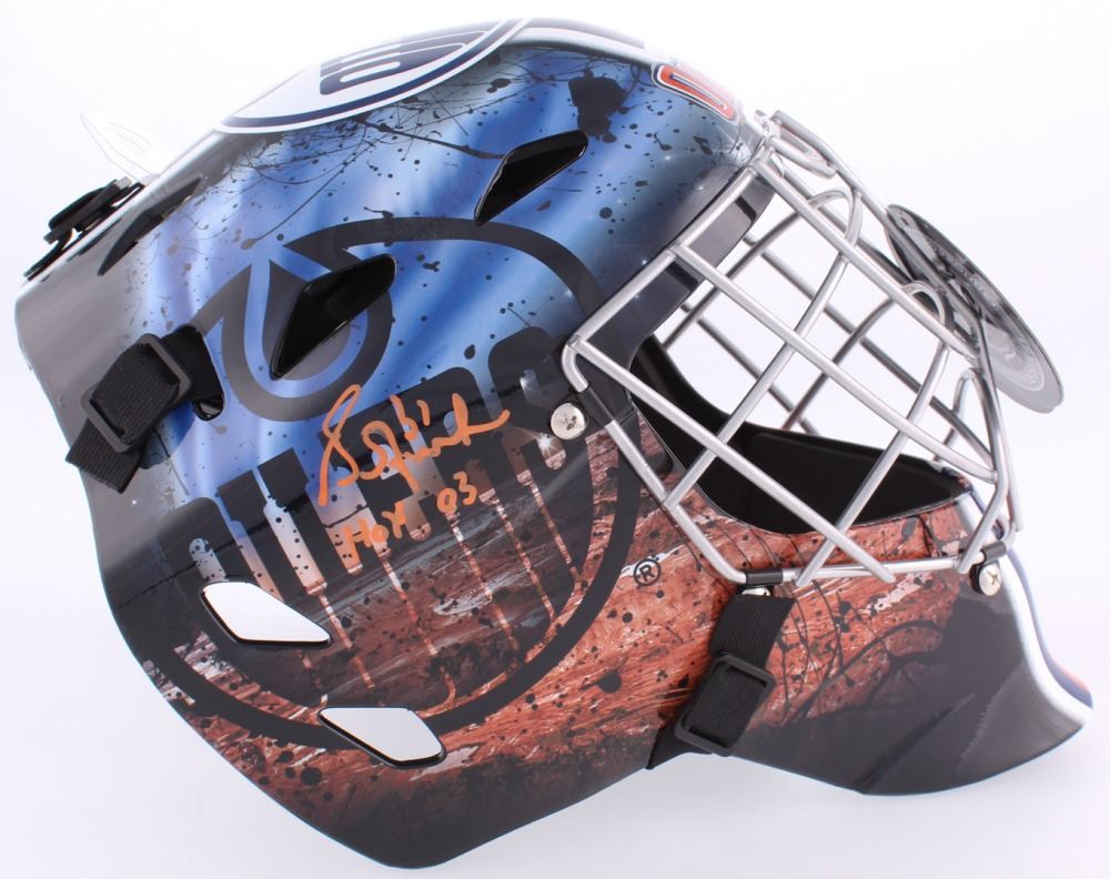 GRANT FUHR SIGNED EDMONTON OILERS GOALIE MASK W/ COA